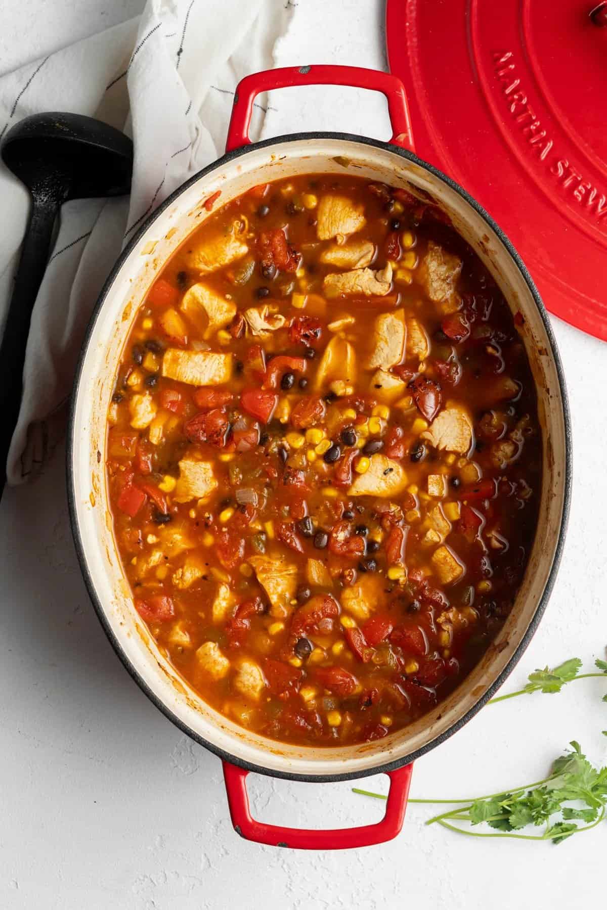 Black Bean Chicken Chili - Oh Snap Macros