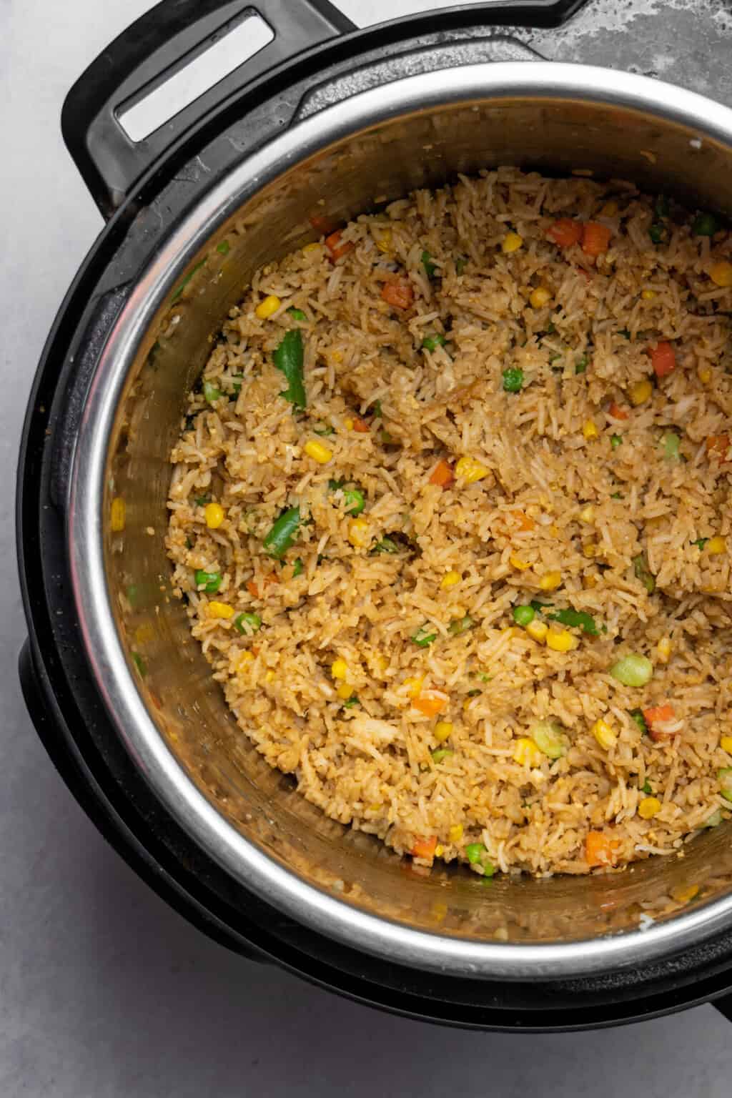 Instant Pot Fried Rice - Oh Snap Macros
