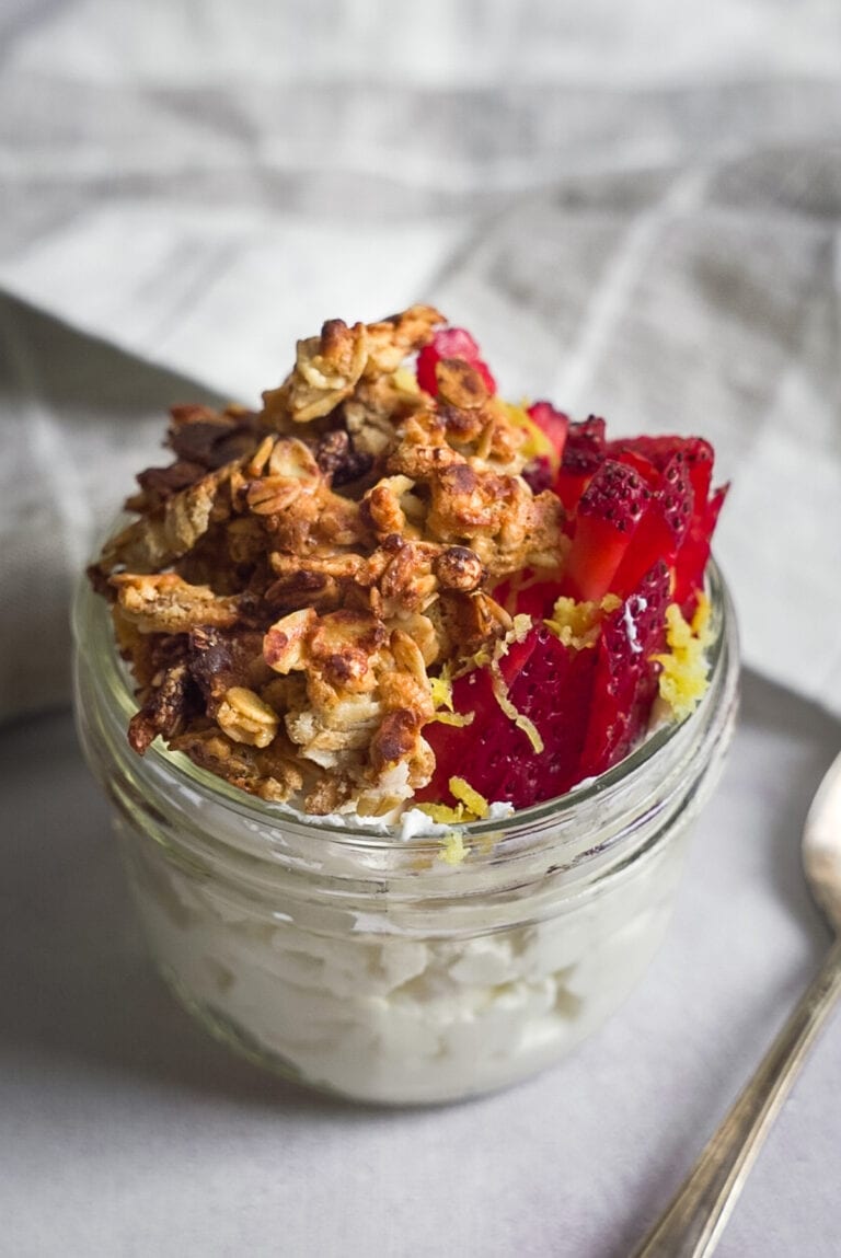 Low Carb Lemon Granola - Oh Snap Macros