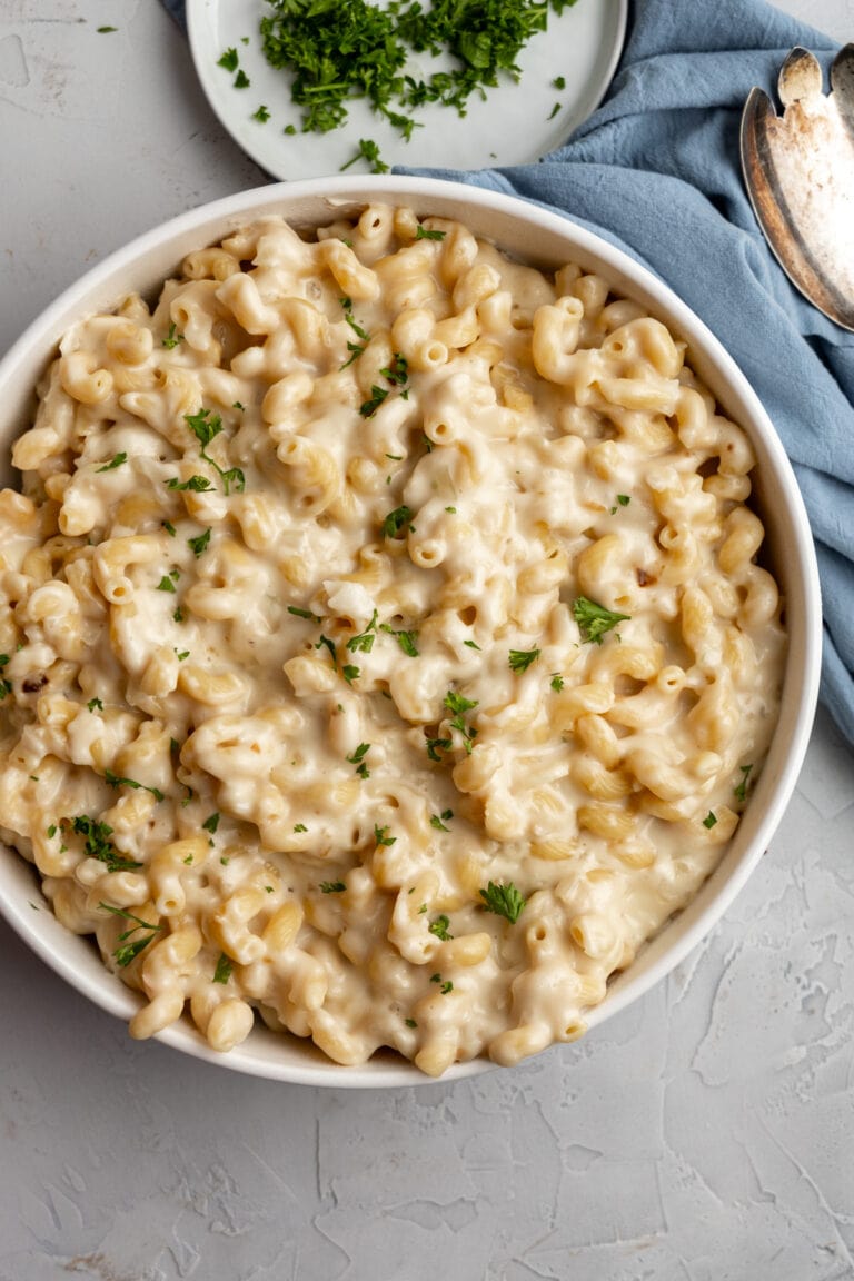 White Cheddar Mac and Cheese (256 Cal, 16g Protein, 15 Min) - Oh Snap ...