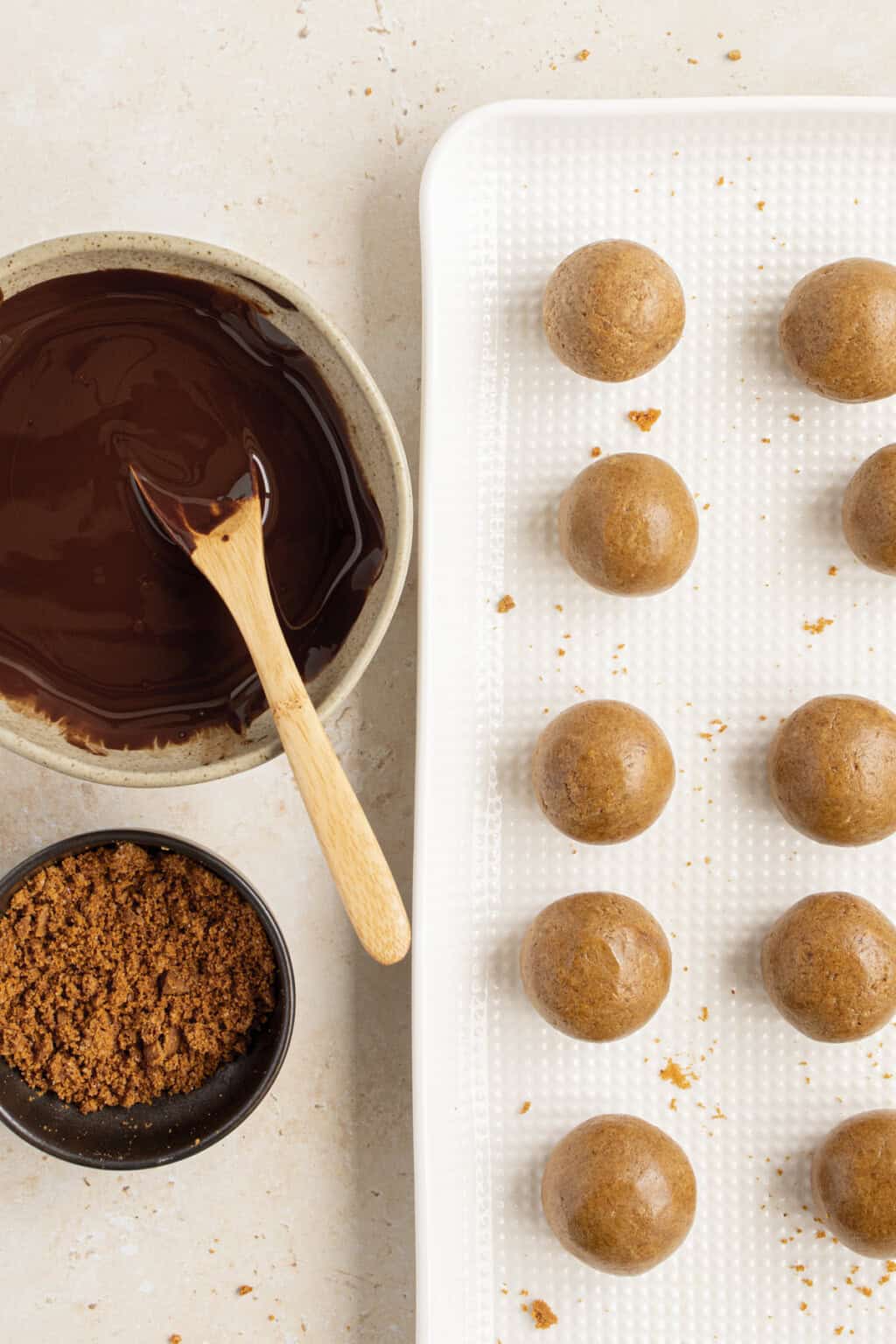 No-Bake Biscoff Cookie Truffles (with added protein) - Oh Snap Macros
