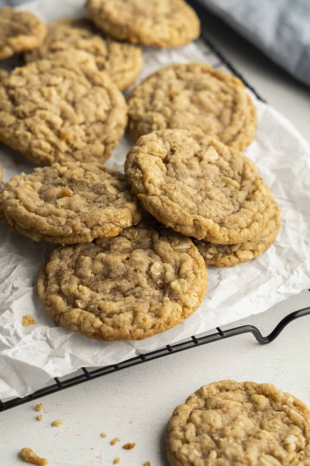 Chewy Eggless Oatmeal Cookies - Oh Snap Macros