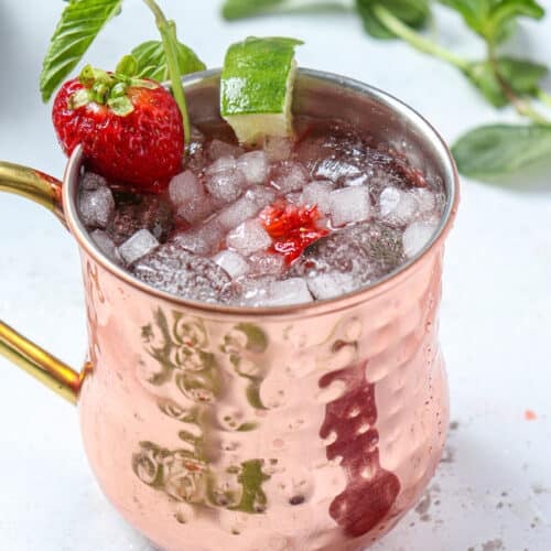 Refreshing Non-Alcoholic Moscow Mule Mocktail - Oh Snap Macros