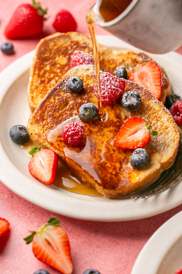 Easy High Protein French Toast with Brioche Bread - Oh Snap Macros