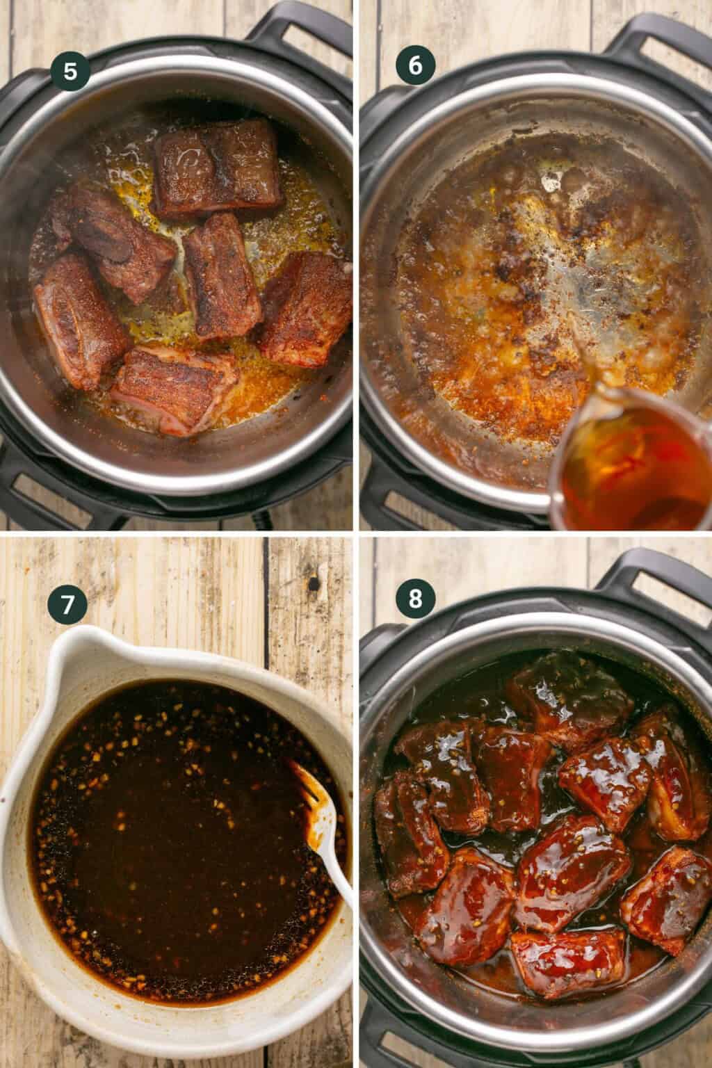 Sweet and Savory Instant Pot Beef Short Ribs - Oh Snap Macros