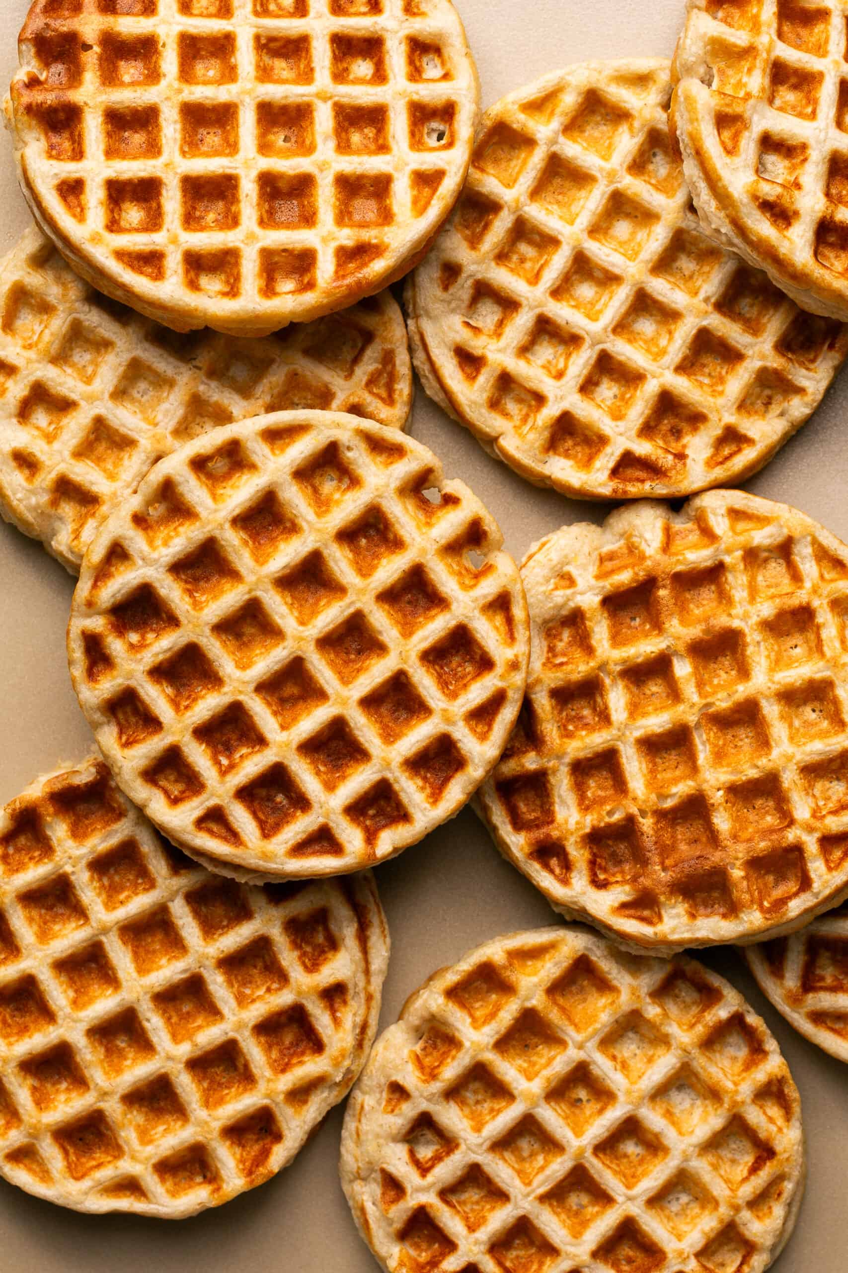High Protein Waffles (with or without protein powder) - Oh Snap Macros