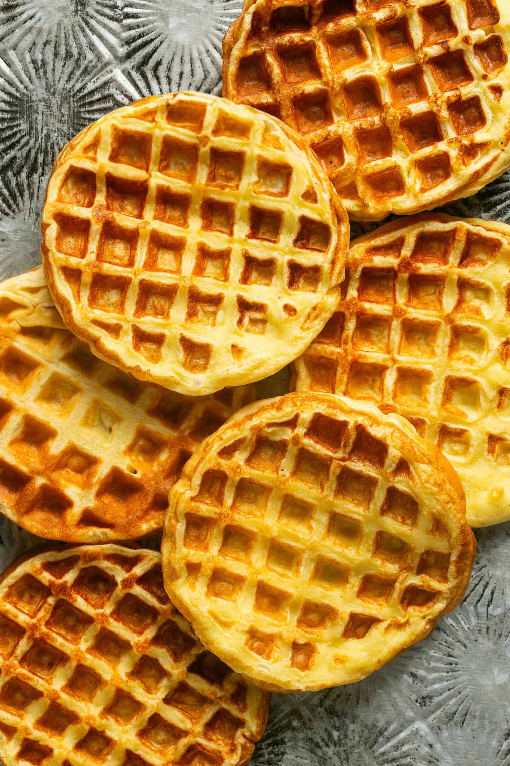 Banana Cream Cottage Cheese Waffles - Oh Snap Macros