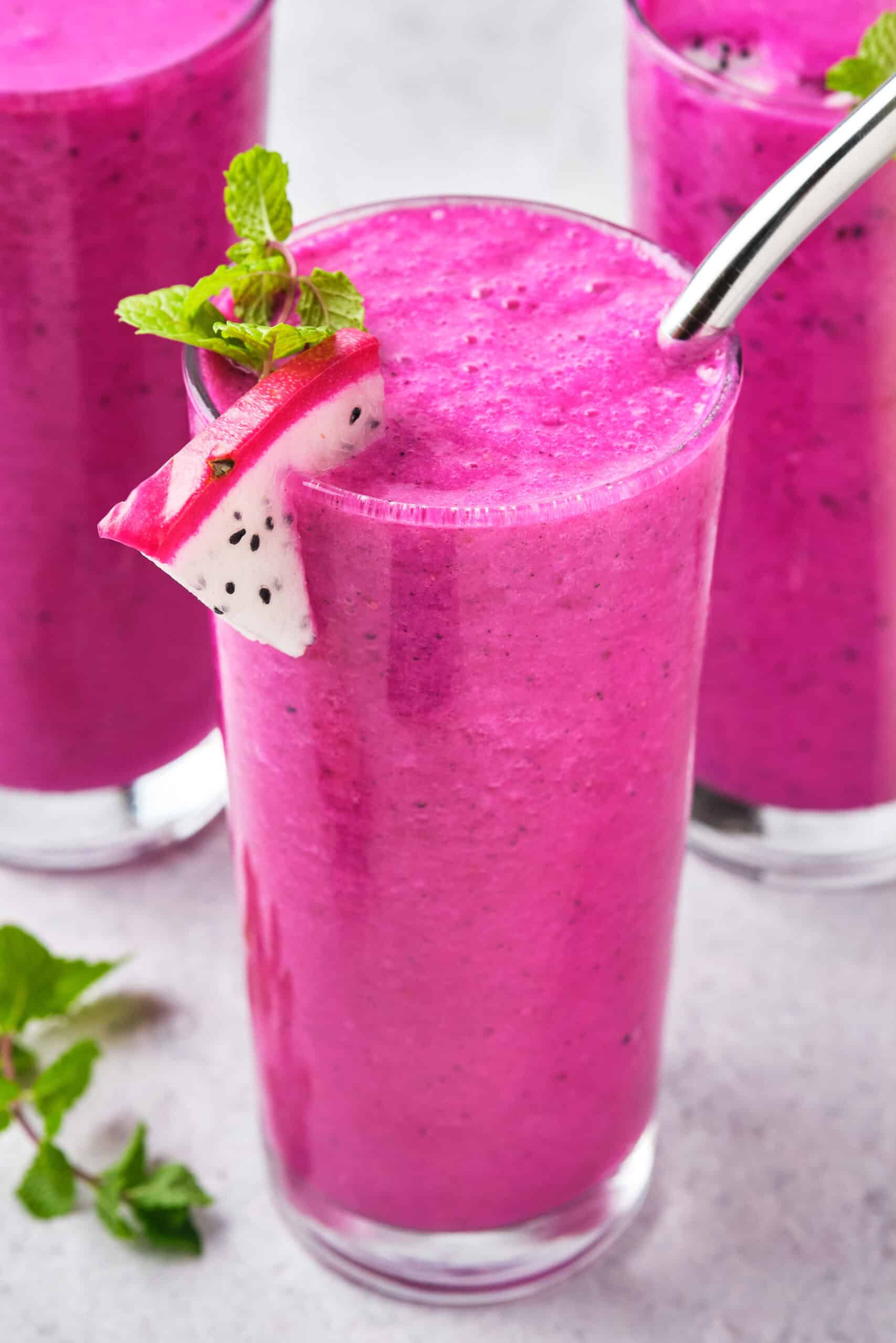 Dragon Fruit Smoothie Recipe - Oh Snap Macros