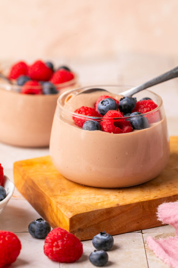 High Protein Velvety Chocolate Pudding - Oh Snap Macros