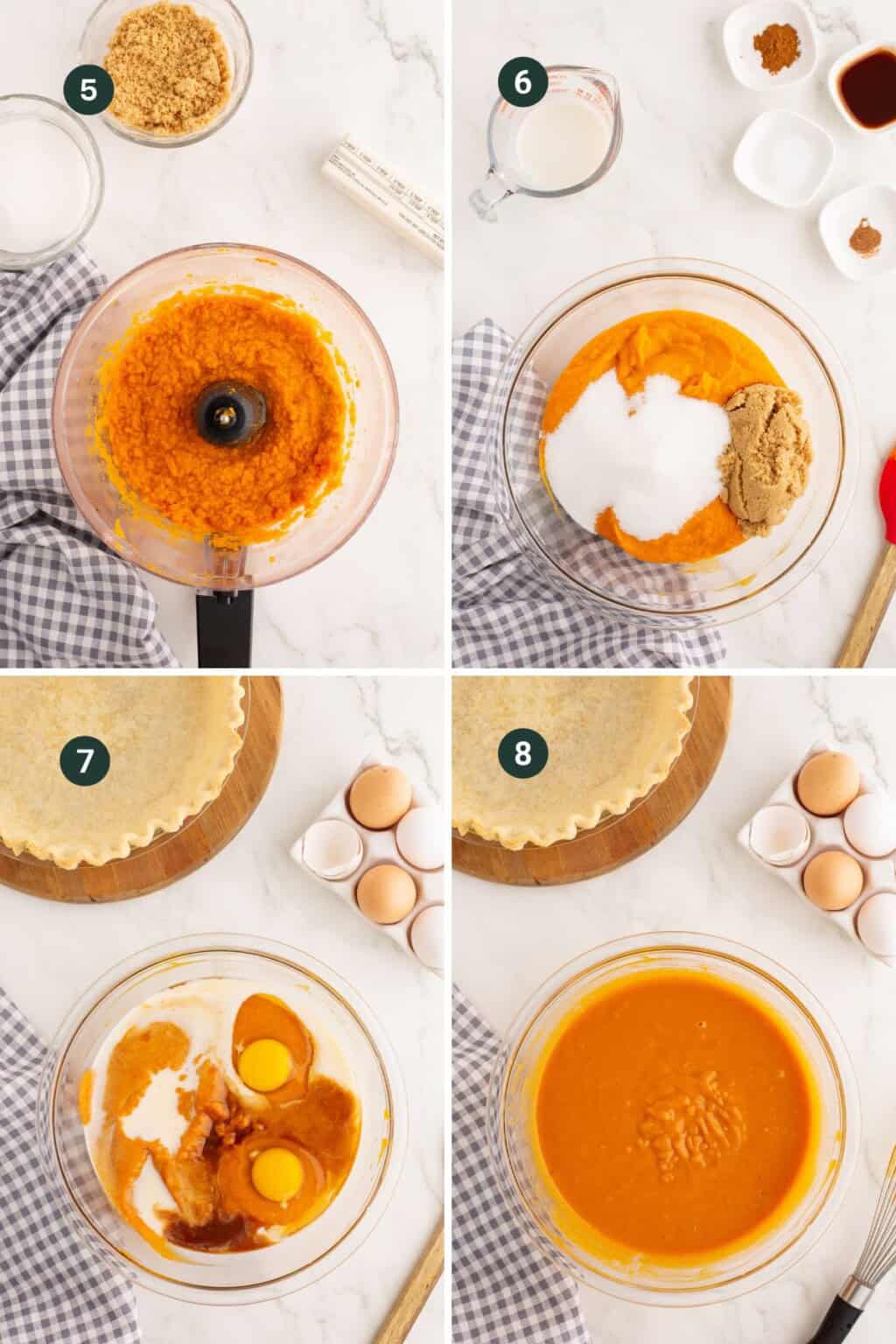 Simple Sweet Potato Pie (store-bought crust) - Oh Snap Macros