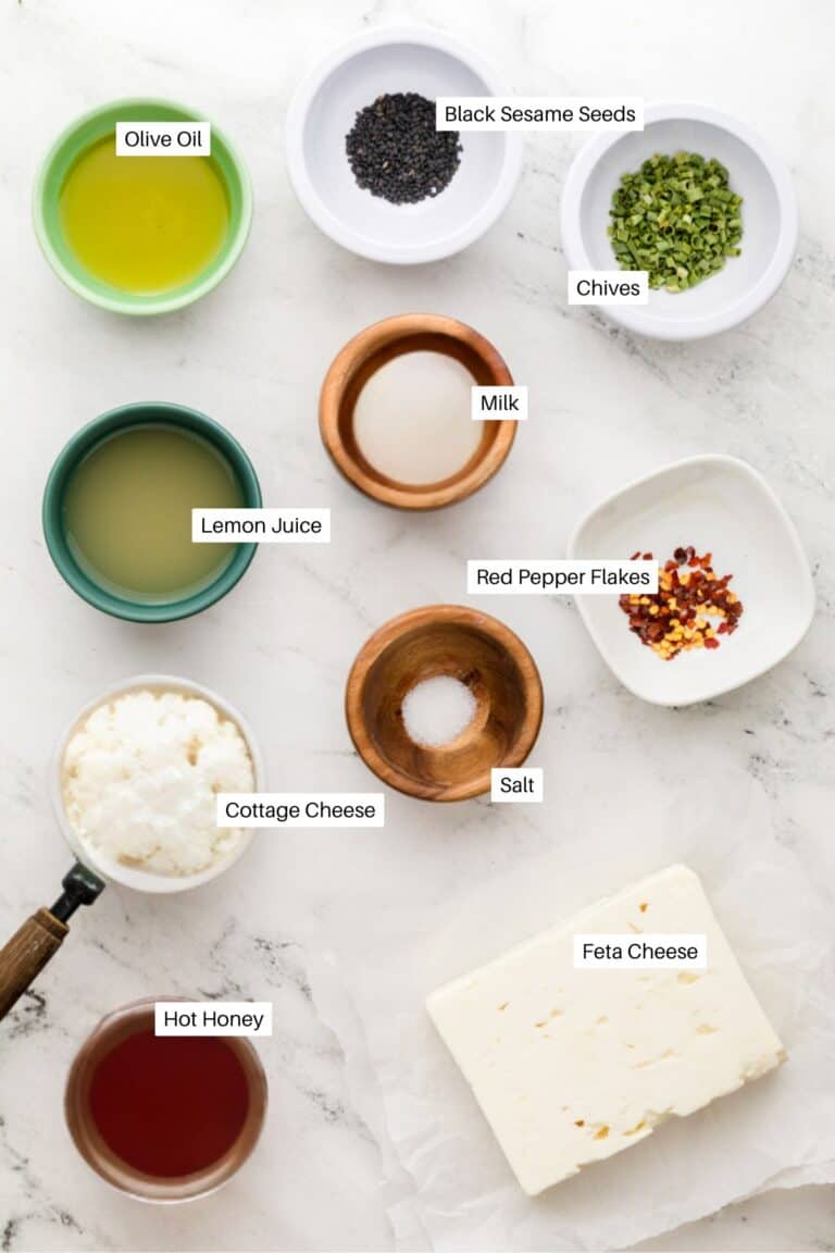 Sweet Heat Whipped Feta Dip with Cottage Cheese - Oh Snap Macros