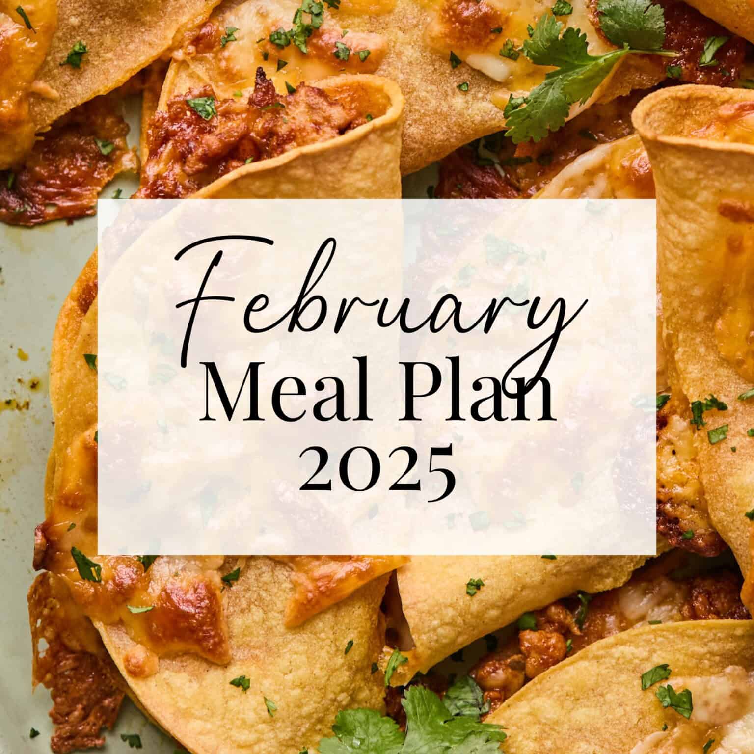 February 2025 Meal Plan - Oh Snap Macros