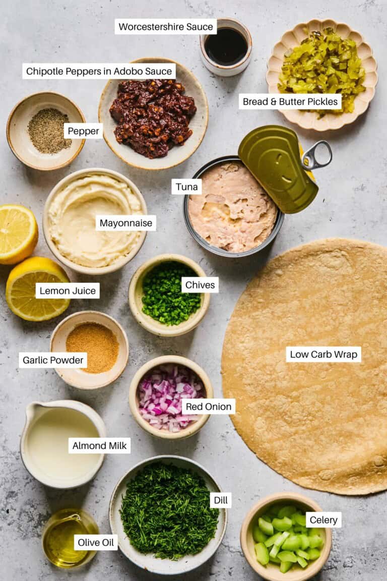 Chipotle Ranch Tuna Wraps (dairy-free) - Oh Snap Macros