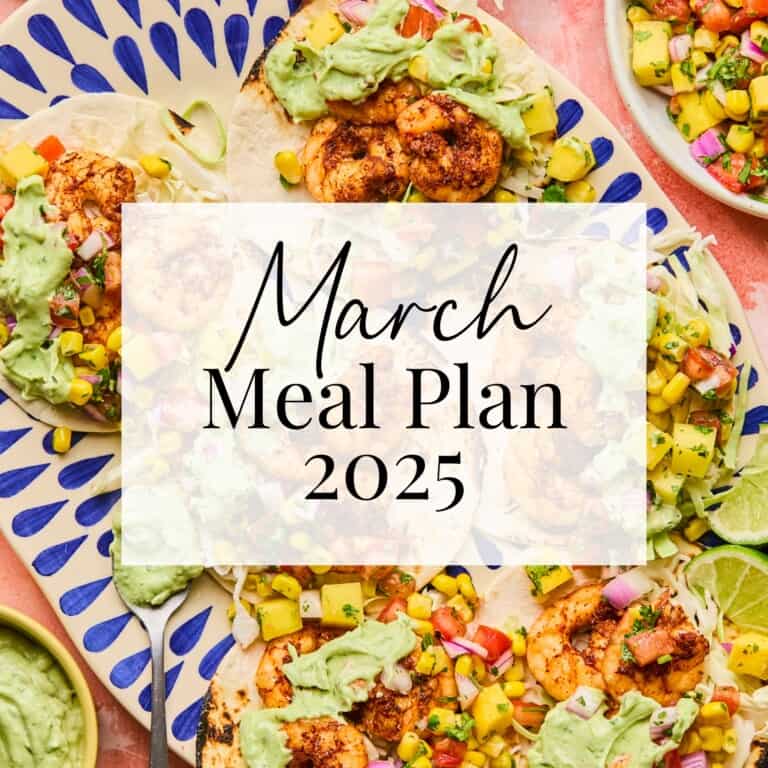 March 2025 Meal Plan - Oh Snap Macros