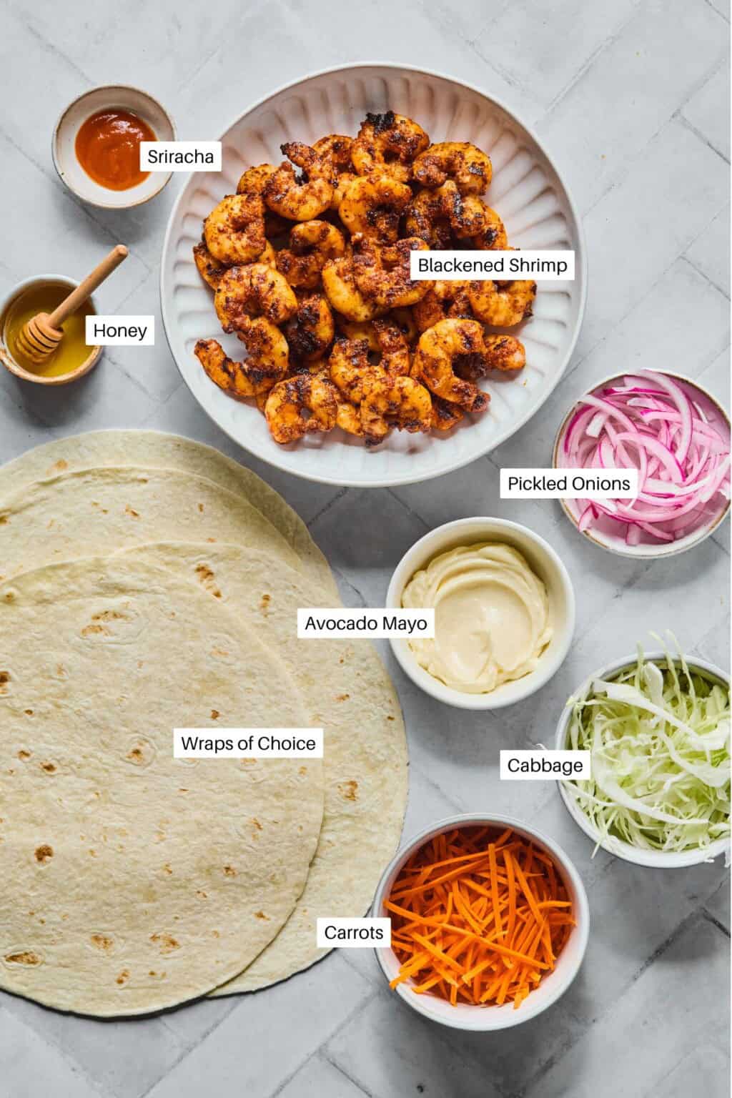 Blackened Shrimp Wraps with Spicy Mayo - Oh Snap Macros